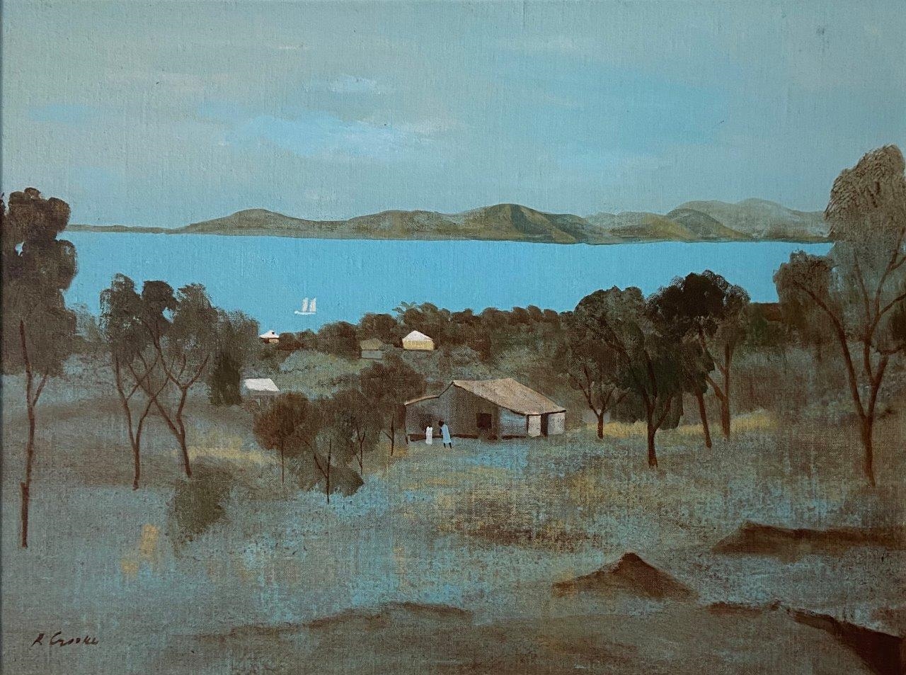 Ray Crooke | Island girl on the bed | MutualArt