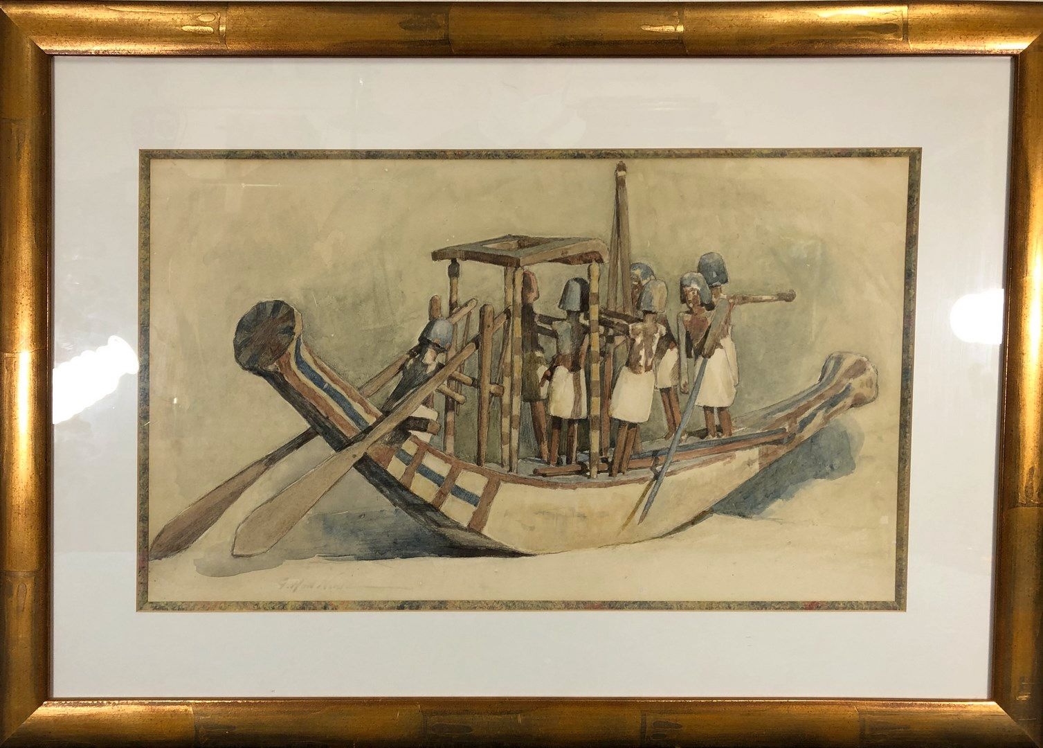 George Hall Neale | Egyptian Model Ship | MutualArt