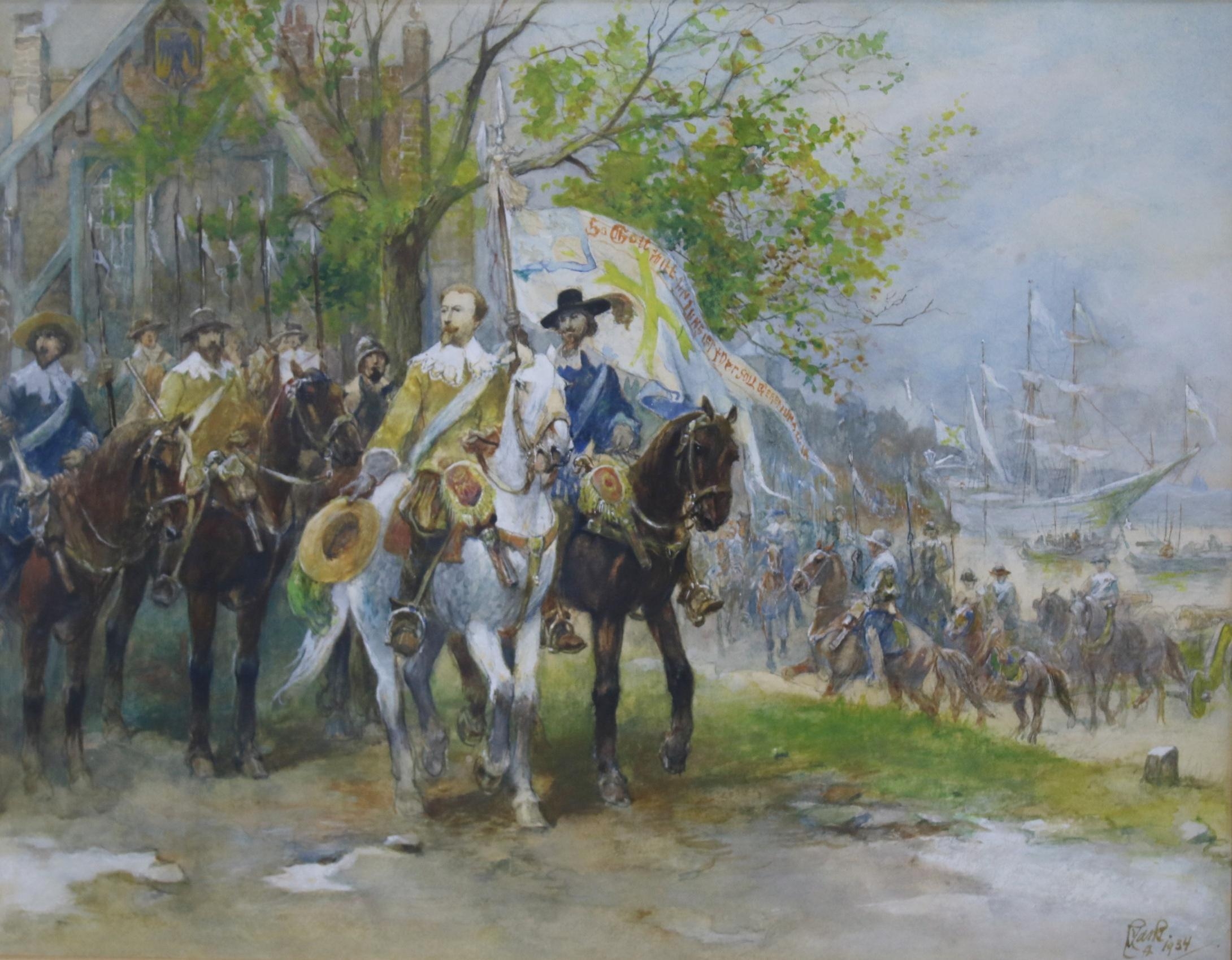 Jan Jacob Rudolf de Wetstein Pfister | Een historische scene met ...