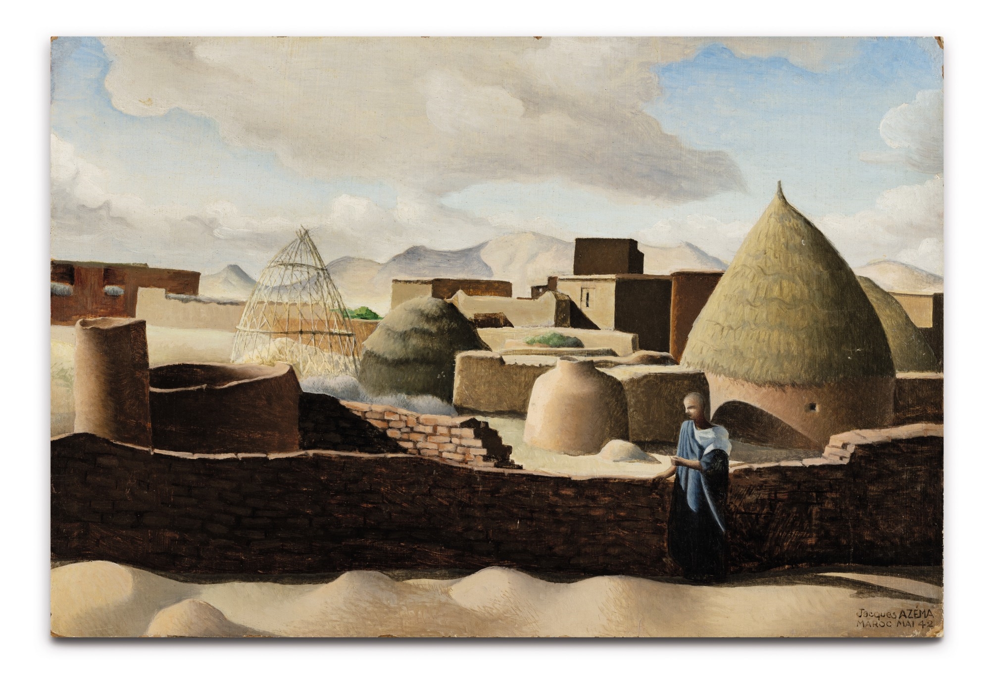 Jacques Azema | Village marocain | MutualArt
