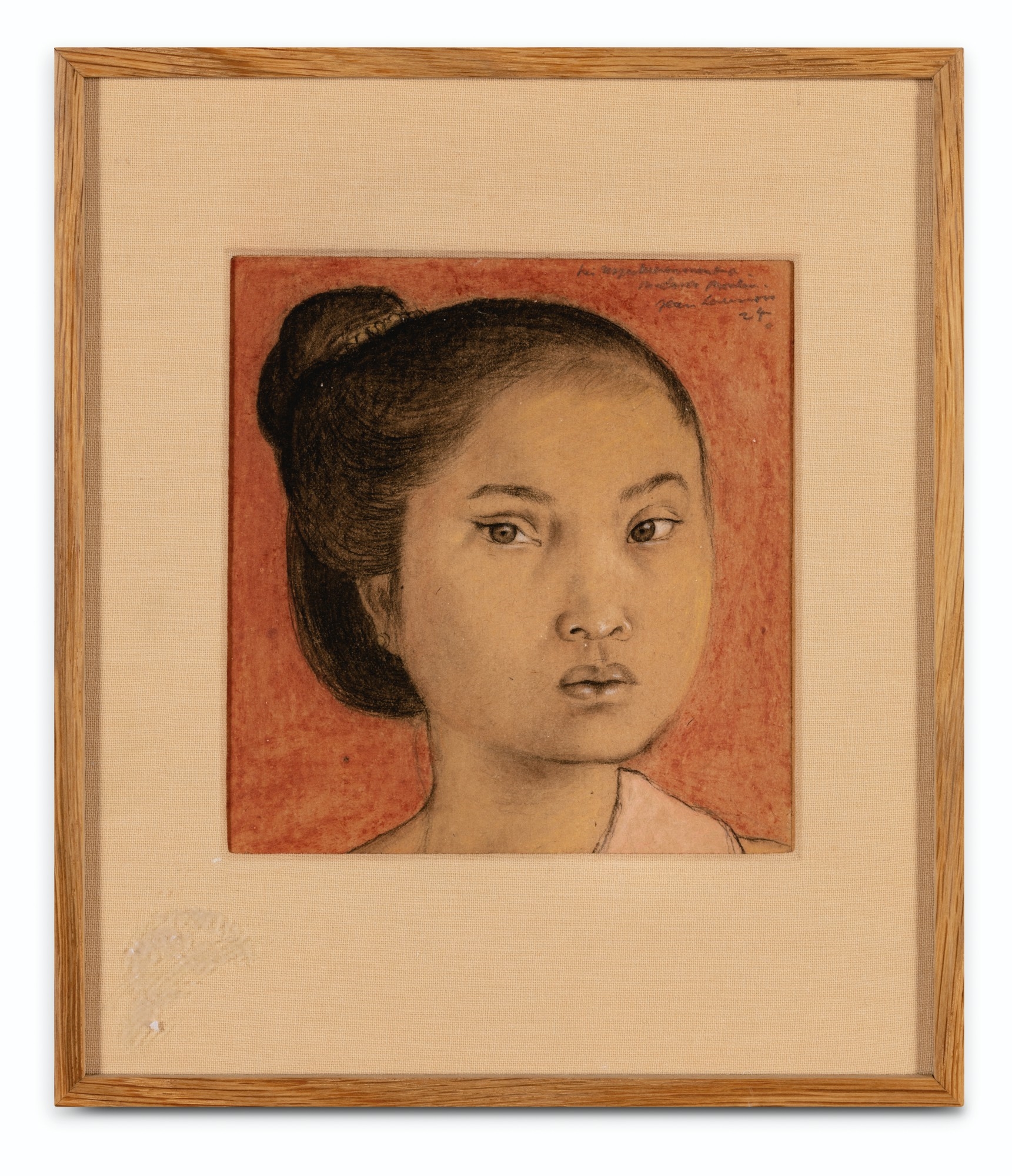 Jean Launois | Portrait de jeune fille (1924) | MutualArt