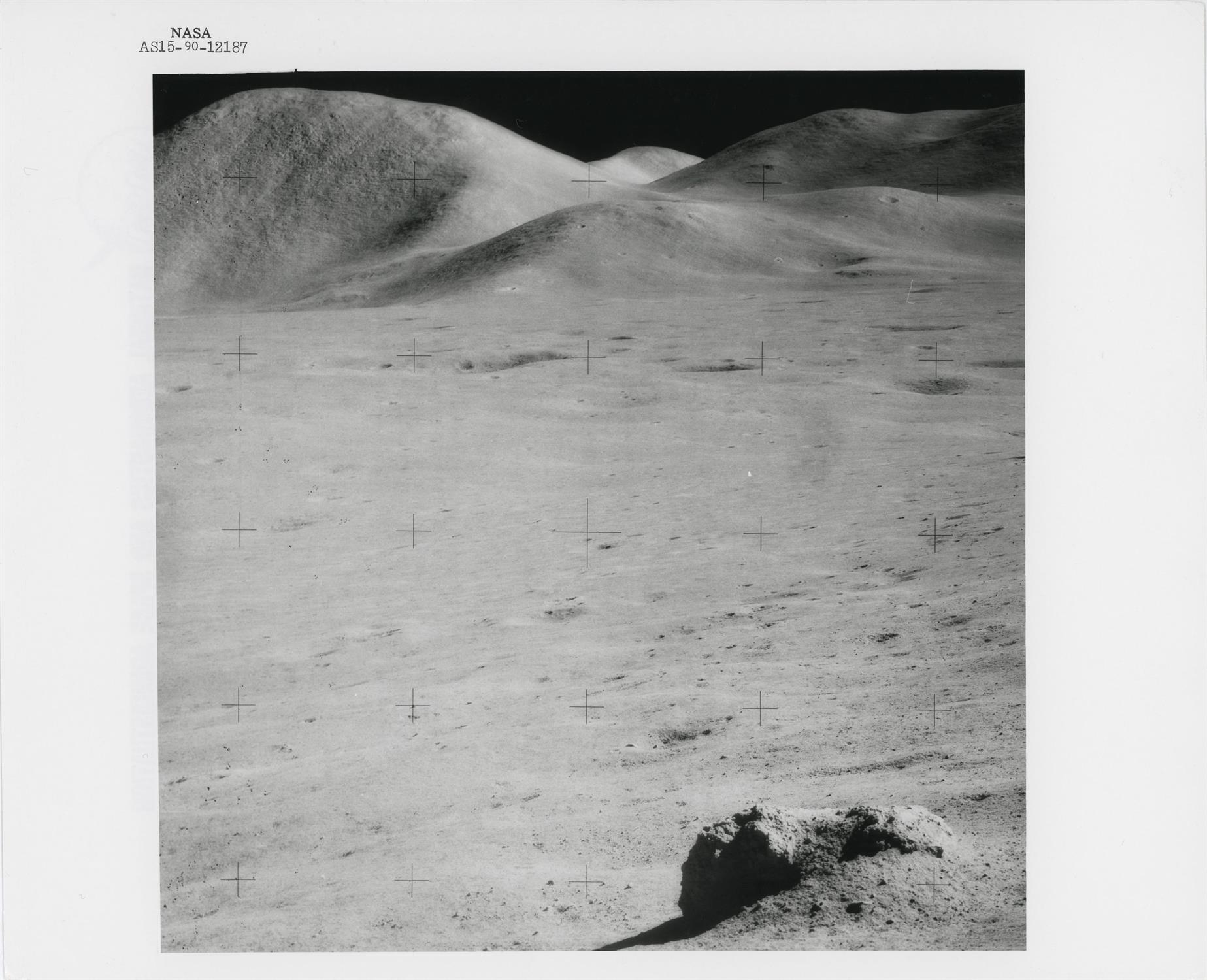 James B. Irwin | Views of the green boulder and David Scott with the ...