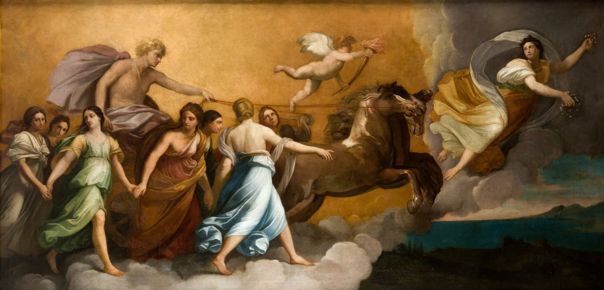 Italian School, 18th Century | APOLO EN SU CARRO PRECEDIDO DE LA AURORA ...