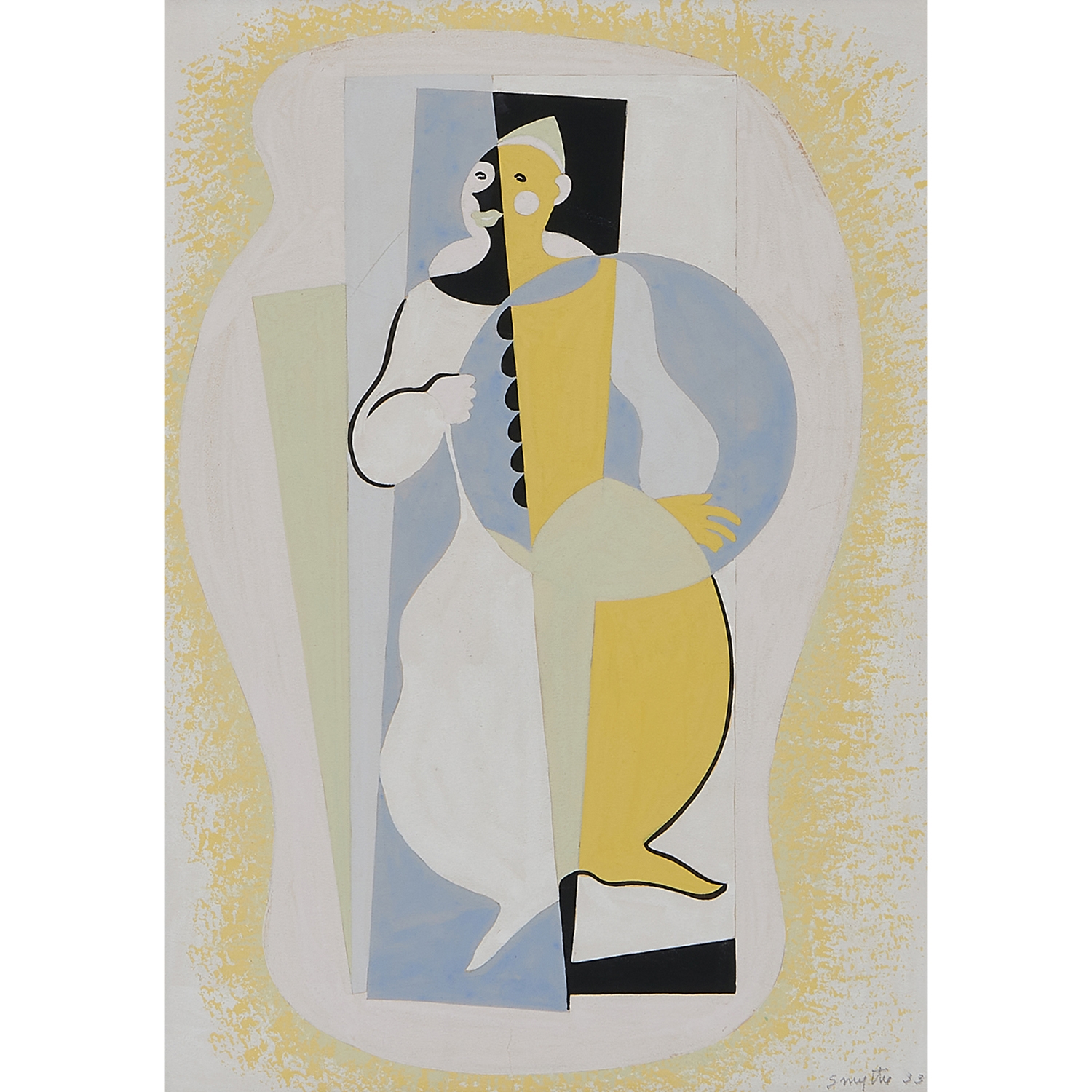 Willard Grayson Smythe | Cubist Clown (1933) | MutualArt