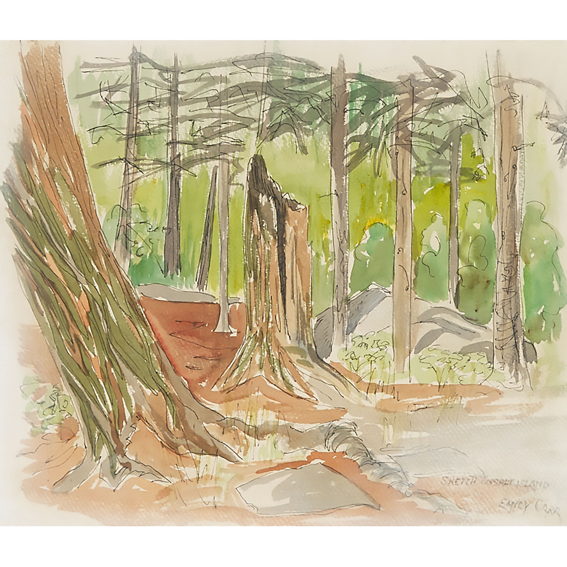 Emily Carr | FIRE HAVOC ON SALT ISLAND | MutualArt
