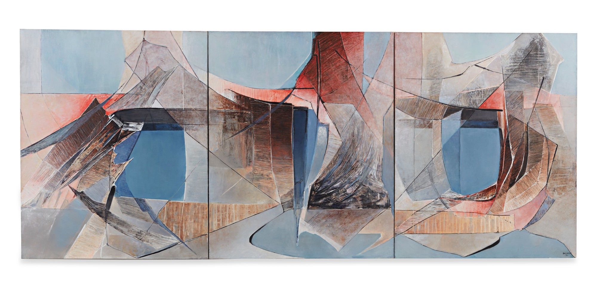María Luisa Pacheco | Megalith (Triptych) | MutualArt
