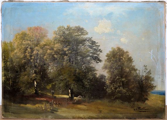 Karl Millner | Wanderer in sommerlicher Landschaft | MutualArt