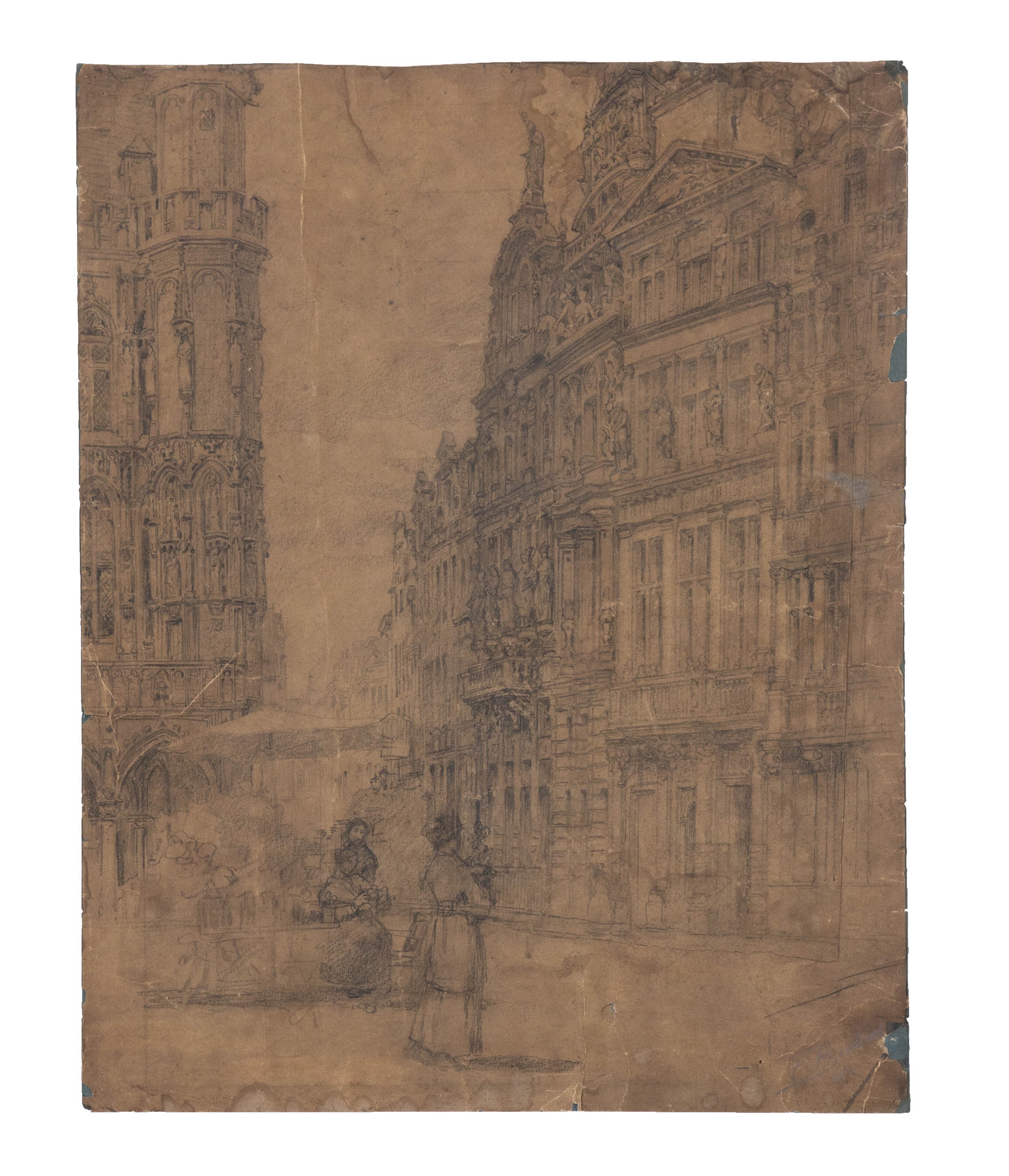 François Bulens | Flowermarket in Brussels | MutualArt