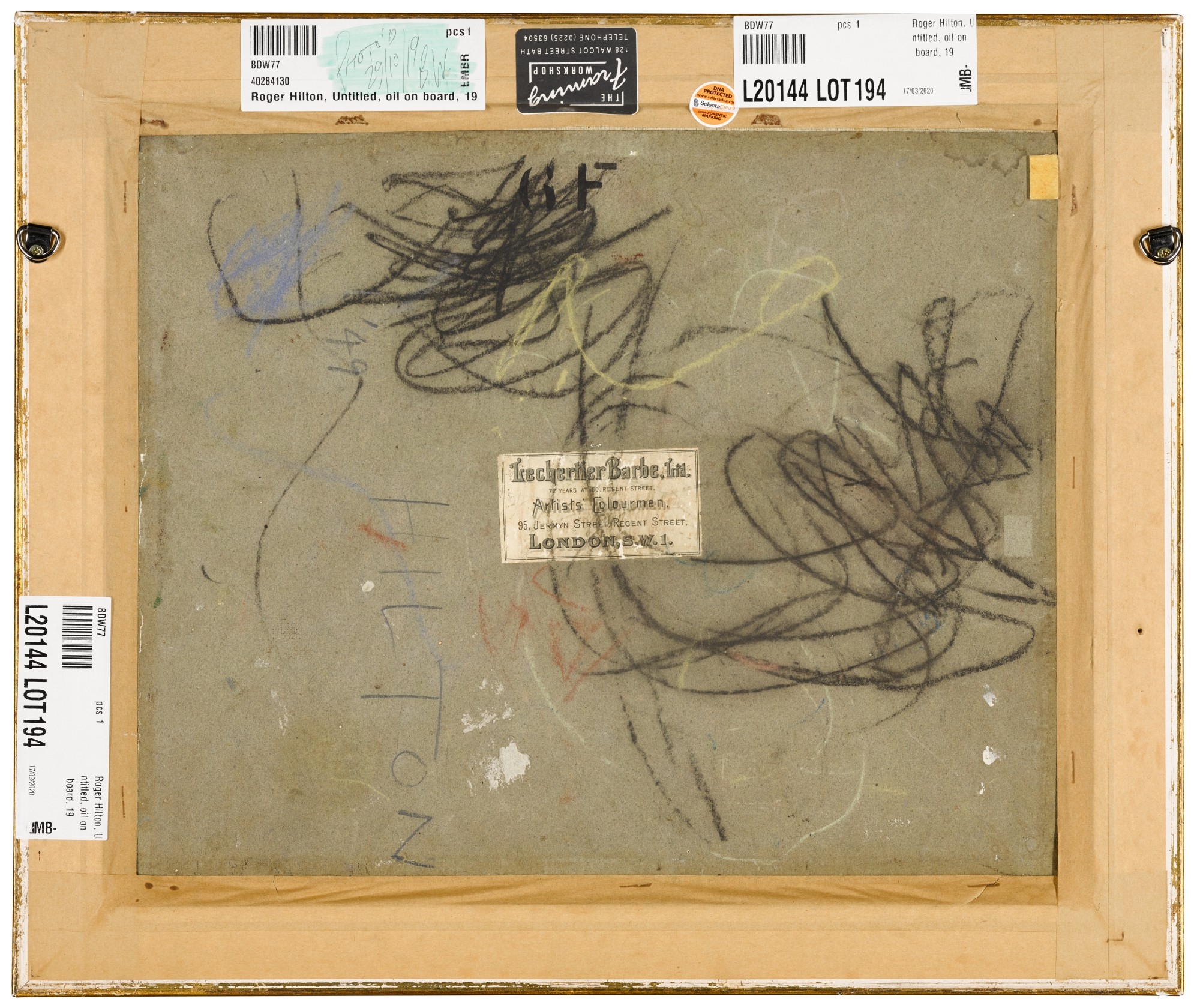 Roger Hilton | Untitled (1949) | MutualArt