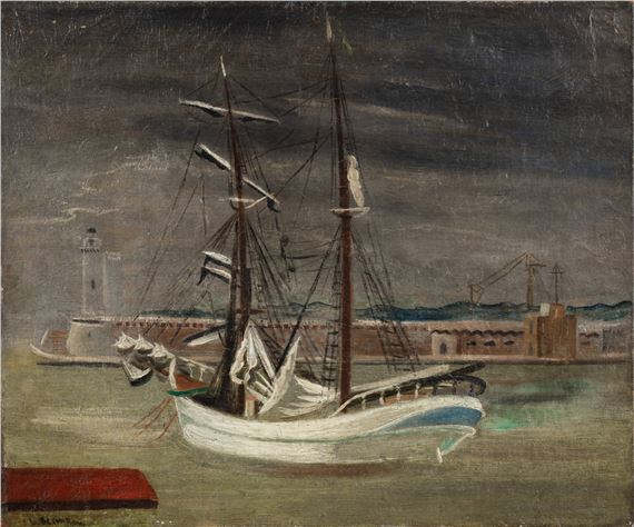 Leonid Berman | Voilier, port de Marseille (1925) | MutualArt
