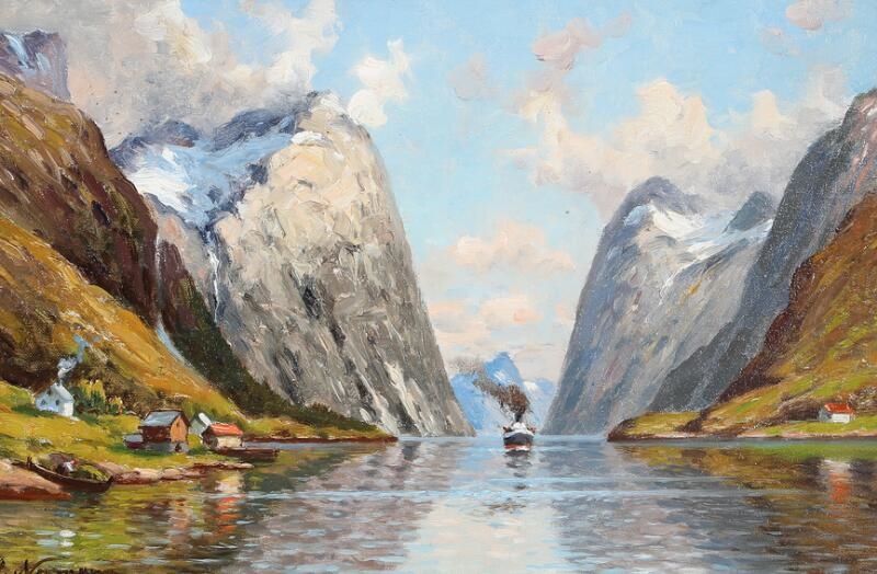 Emma Pastor Normann | View from a Norwegian fjord | MutualArt