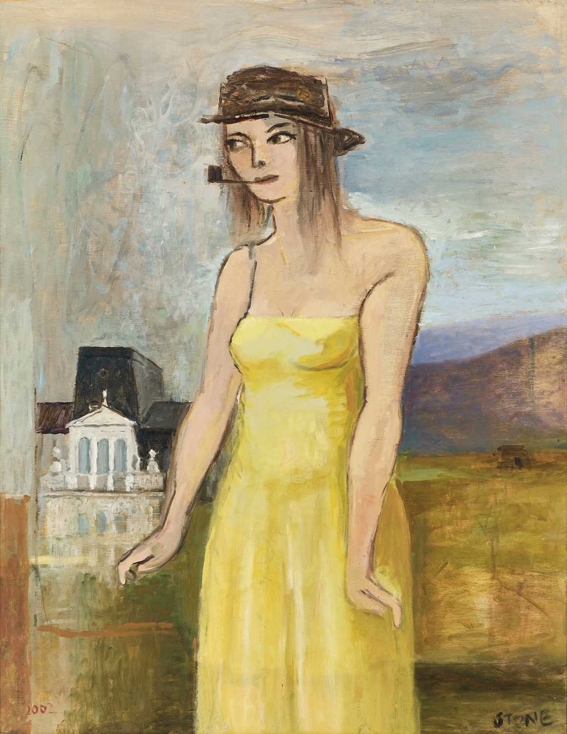 Simon Stone | Woman smoking a pipe (2002) | MutualArt