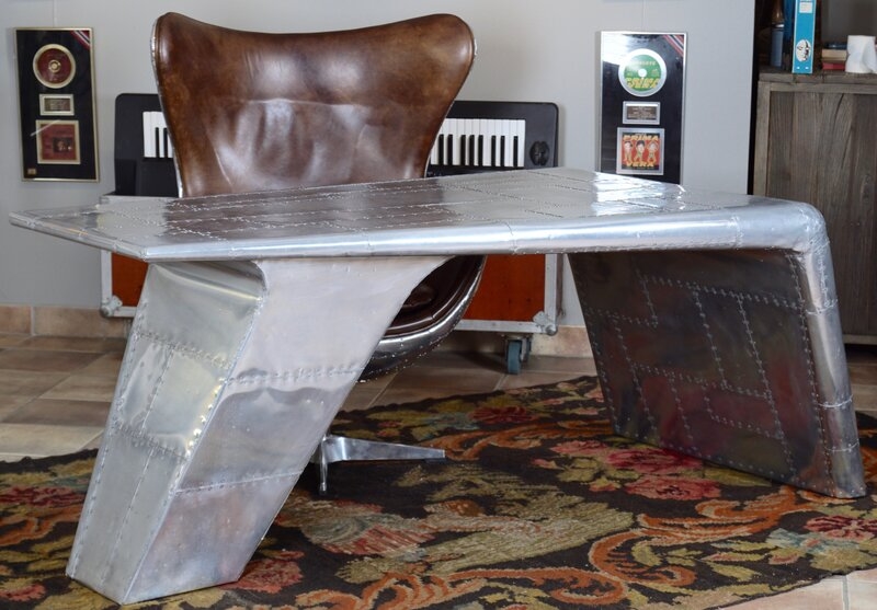 Timothy Oulton | Aviator Blackhawk Valkyrie Desk og Egget-stol | MutualArt