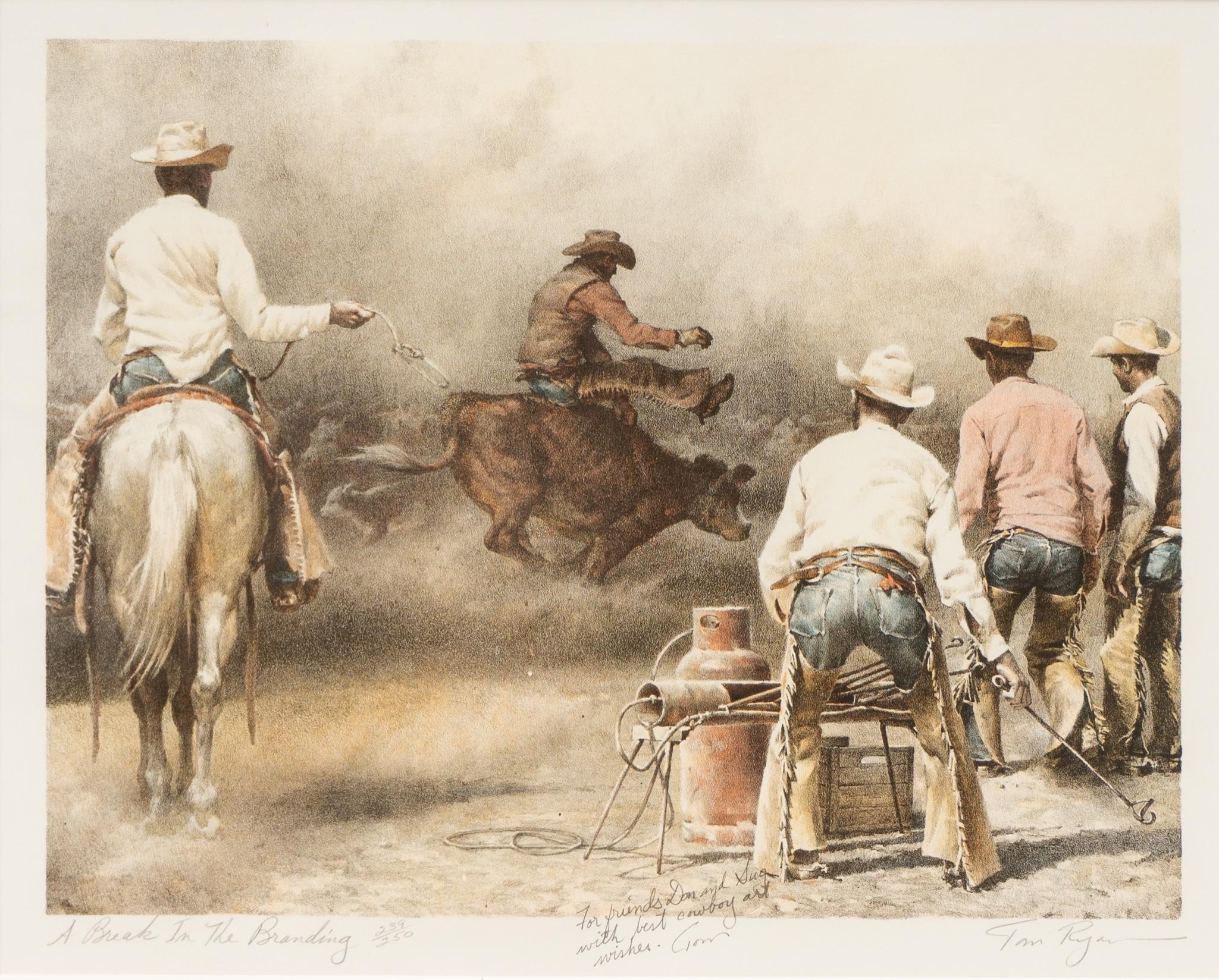 Tom Ryan | A Break in the Branding (1976) | MutualArt