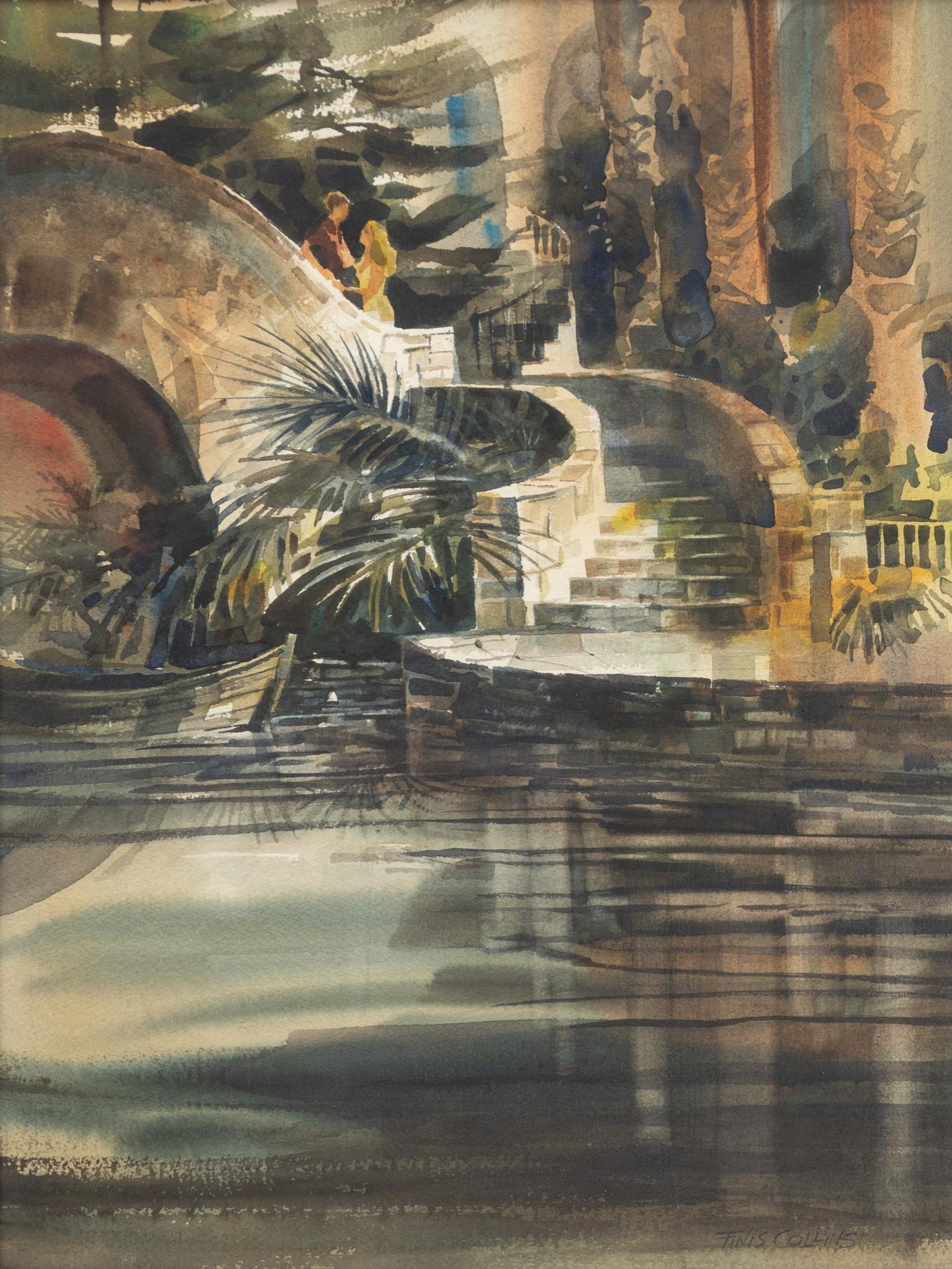 Finis Collins | On the Riverwalk | MutualArt