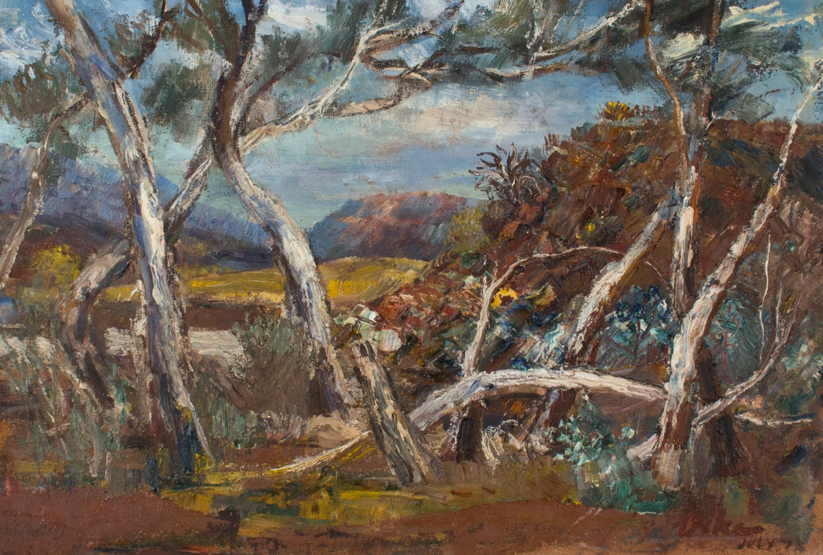 Harald Vike | PAPERBARK TREES NEAR AROONA DAM | MutualArt