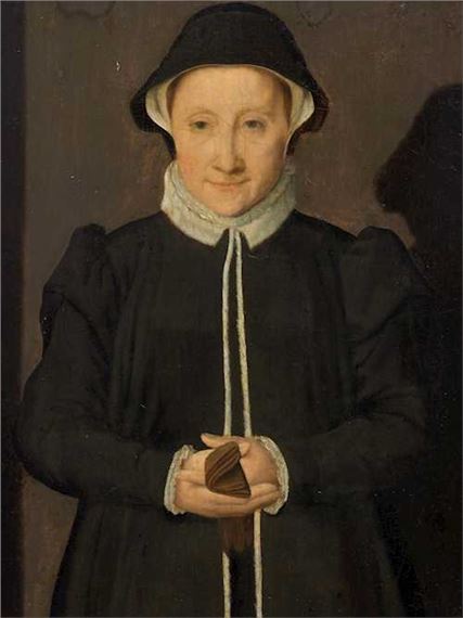 Flemish School, 16th Century | Portrait of a young lady with gloves. | MutualArt