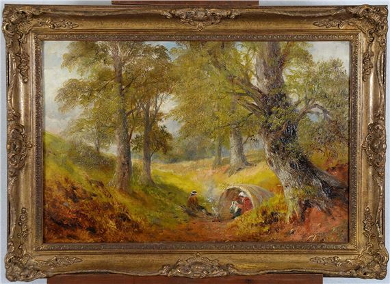 George Turner | THE GIPSY CAMP IRETON WOODS NEAR DERBY (1909) | MutualArt