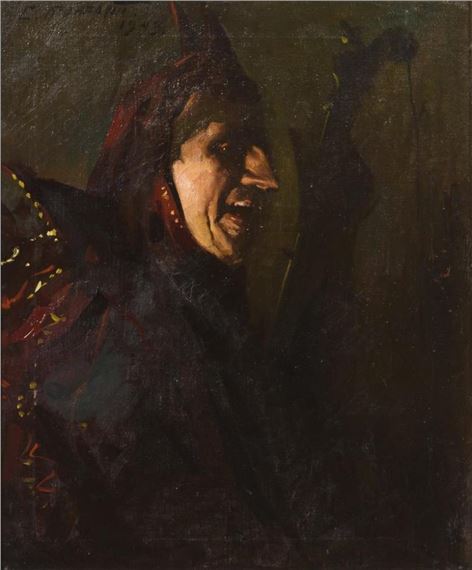 Russian School, 20th Century | Musizierender Narr (1943) | MutualArt