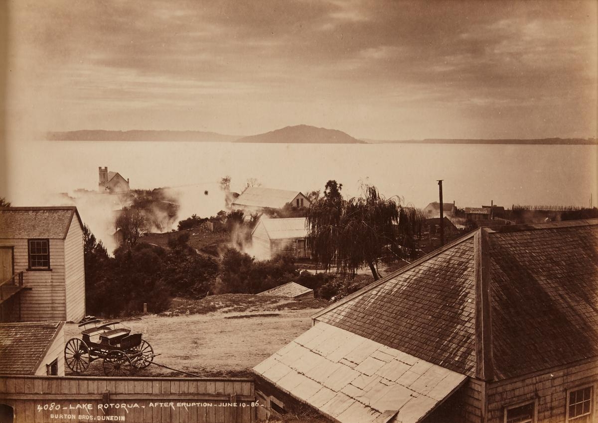 Burton Brothers | Lake Rotorua, After Eruption June 10 86 (1886 ...