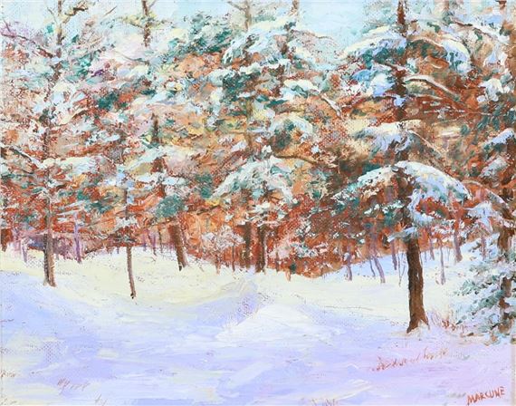Ben Marcune | Winter forest landscape | MutualArt