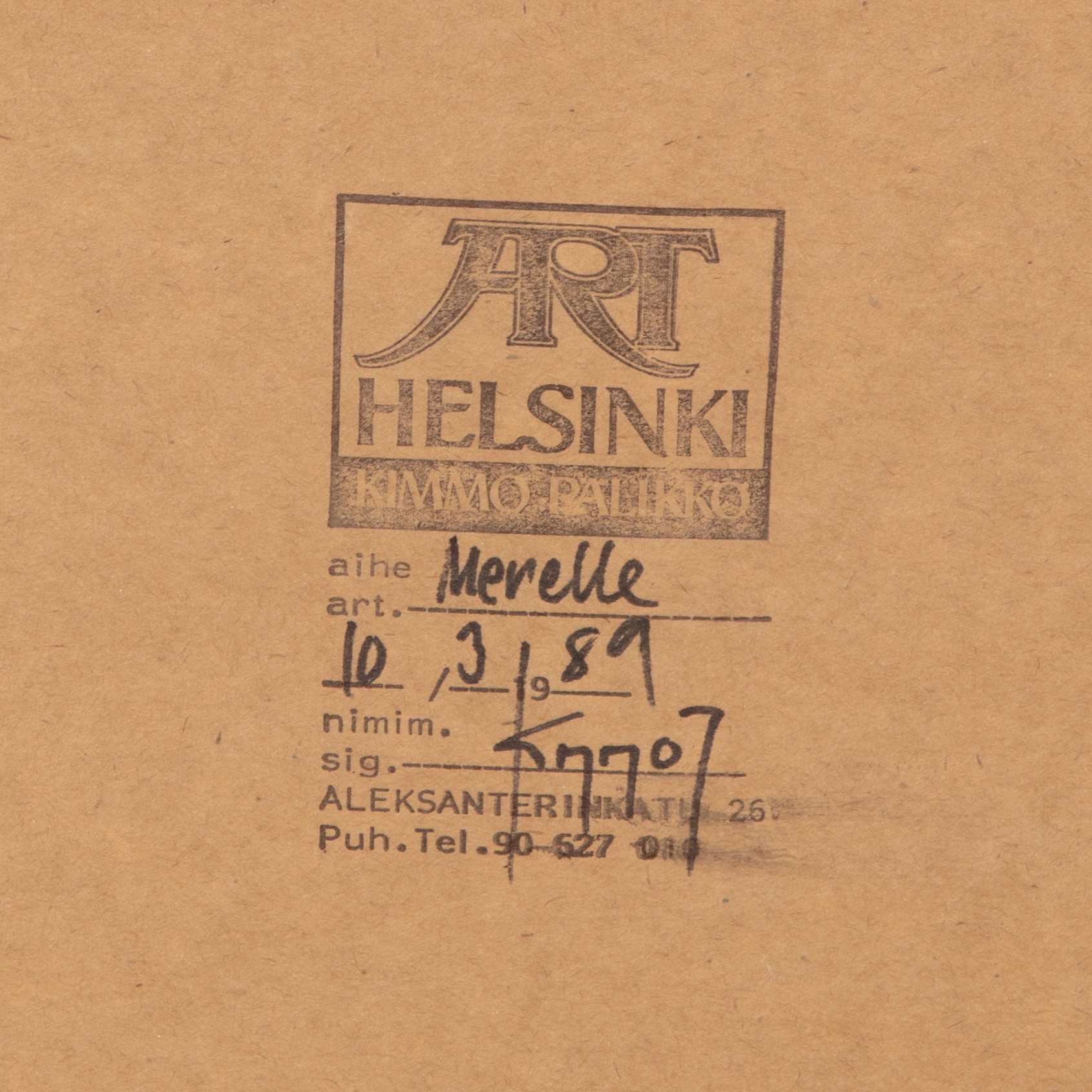 Kimmo Pälikkö | Shorescape (1989) | MutualArt