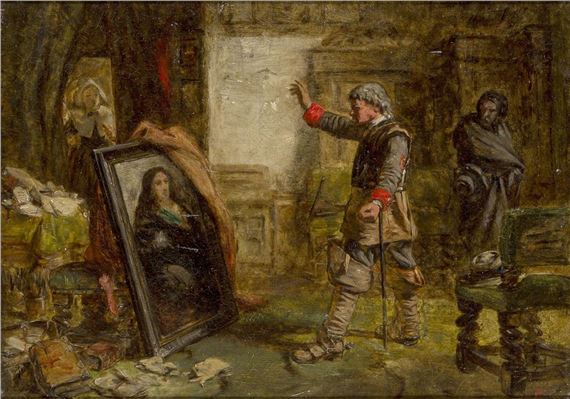 Jean-Louis-Ernest Meissonier | Cavalier surveying a painting in a ...