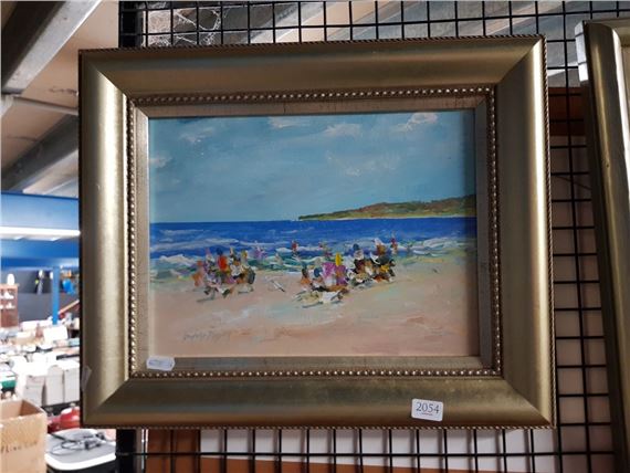 Donald Fraser | Beach Scene | MutualArt