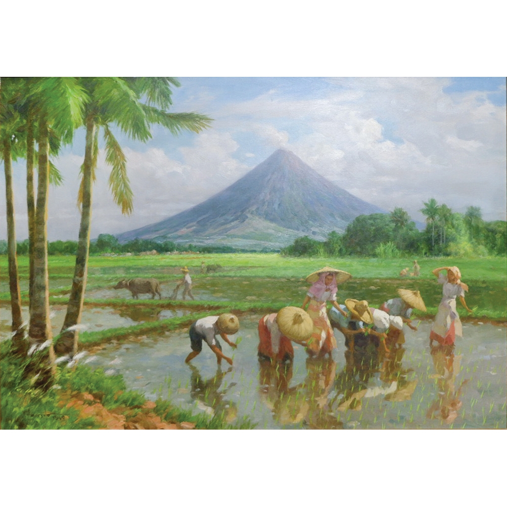 Fernando Amorsolo | Planting Rice (1947) | MutualArt