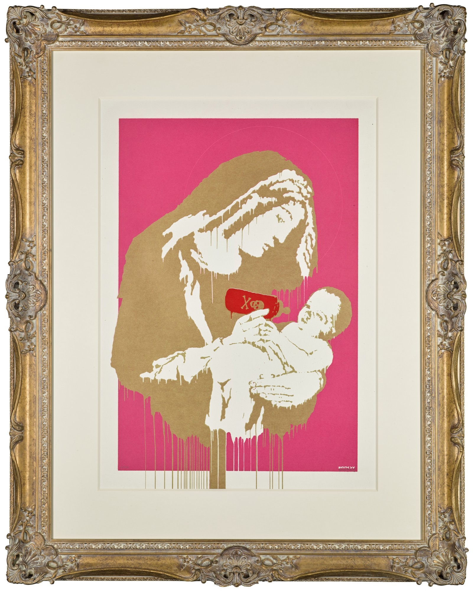 Banksy | Toxic Mary Colourway Gold & Pink (2004) | MutualArt