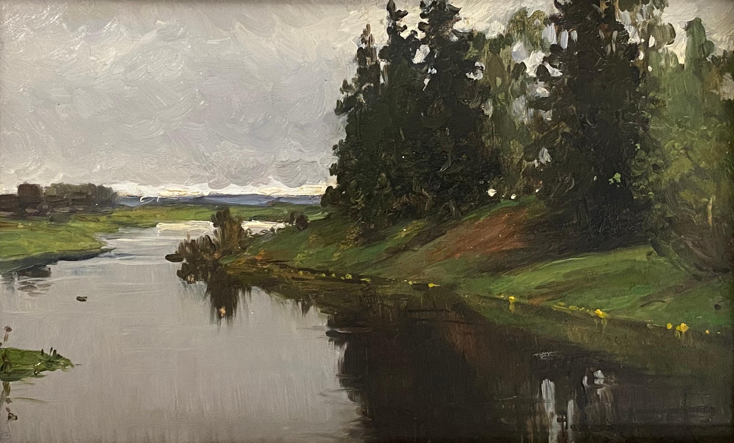 Alexander Vladimirovich Makovsky | River shore | MutualArt