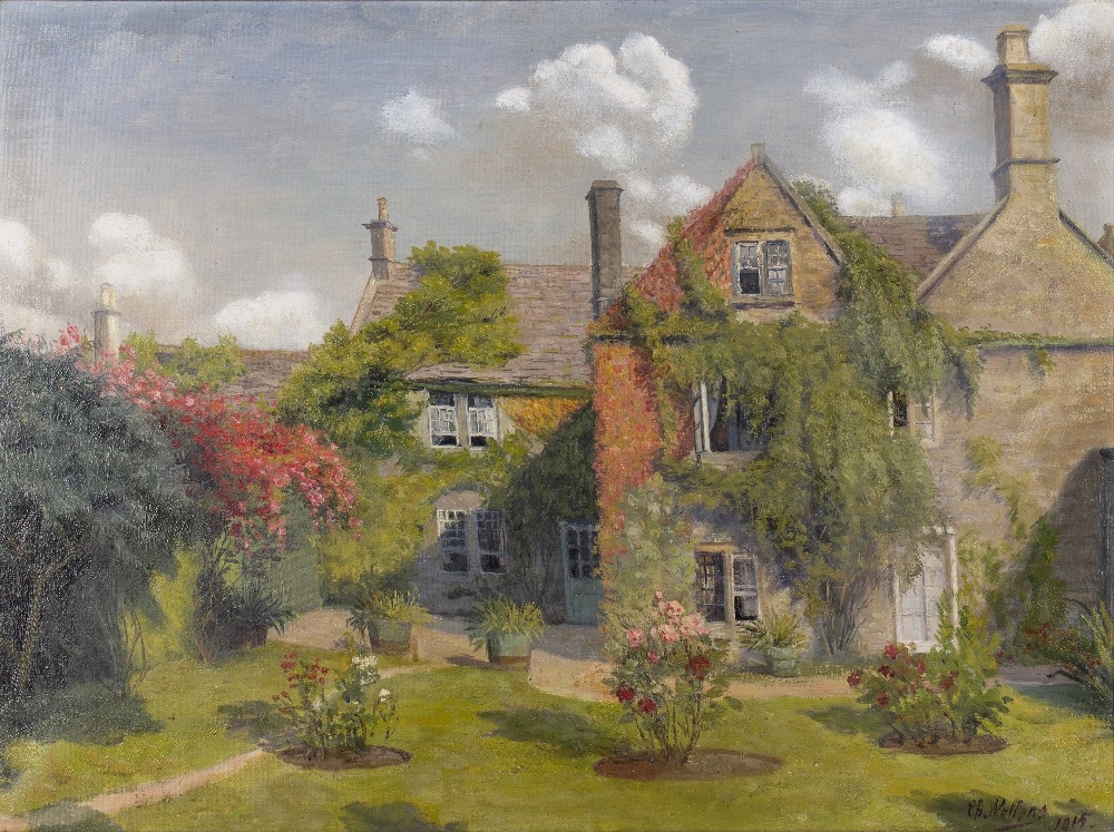 Charles Wellens | summer garden (1915) | MutualArt