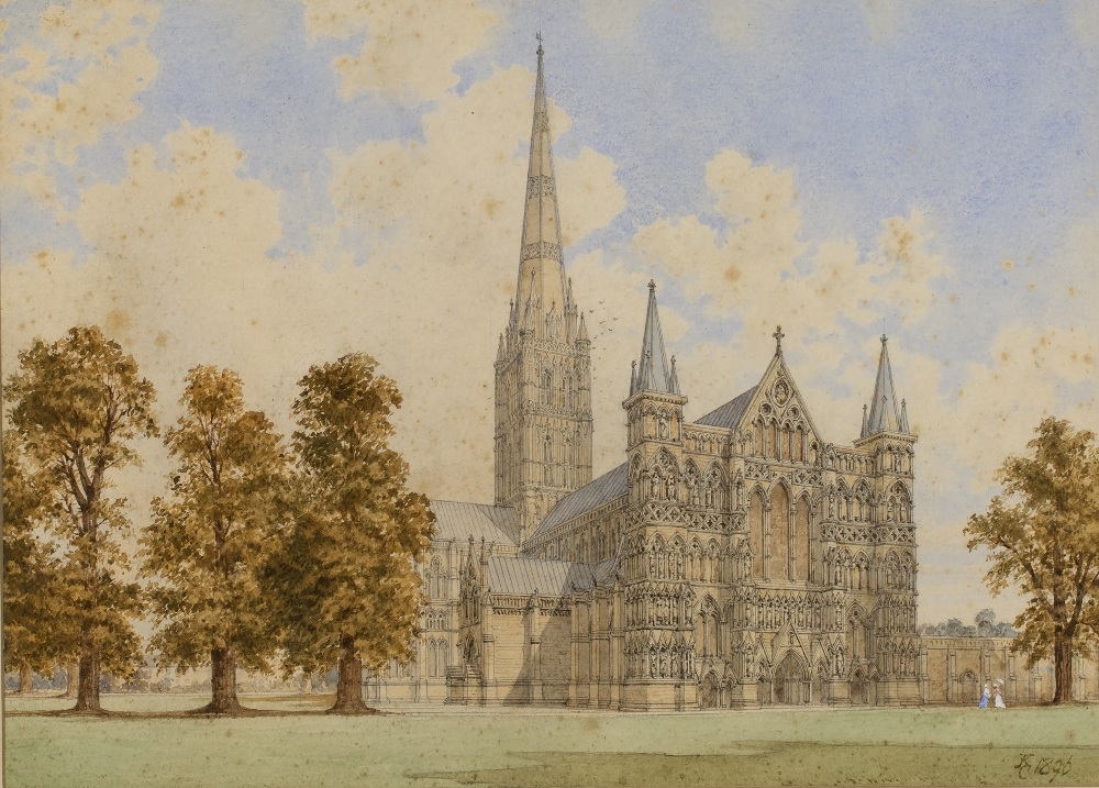 James Kelaway Colling | Salisbury Cathedral (1896) | MutualArt