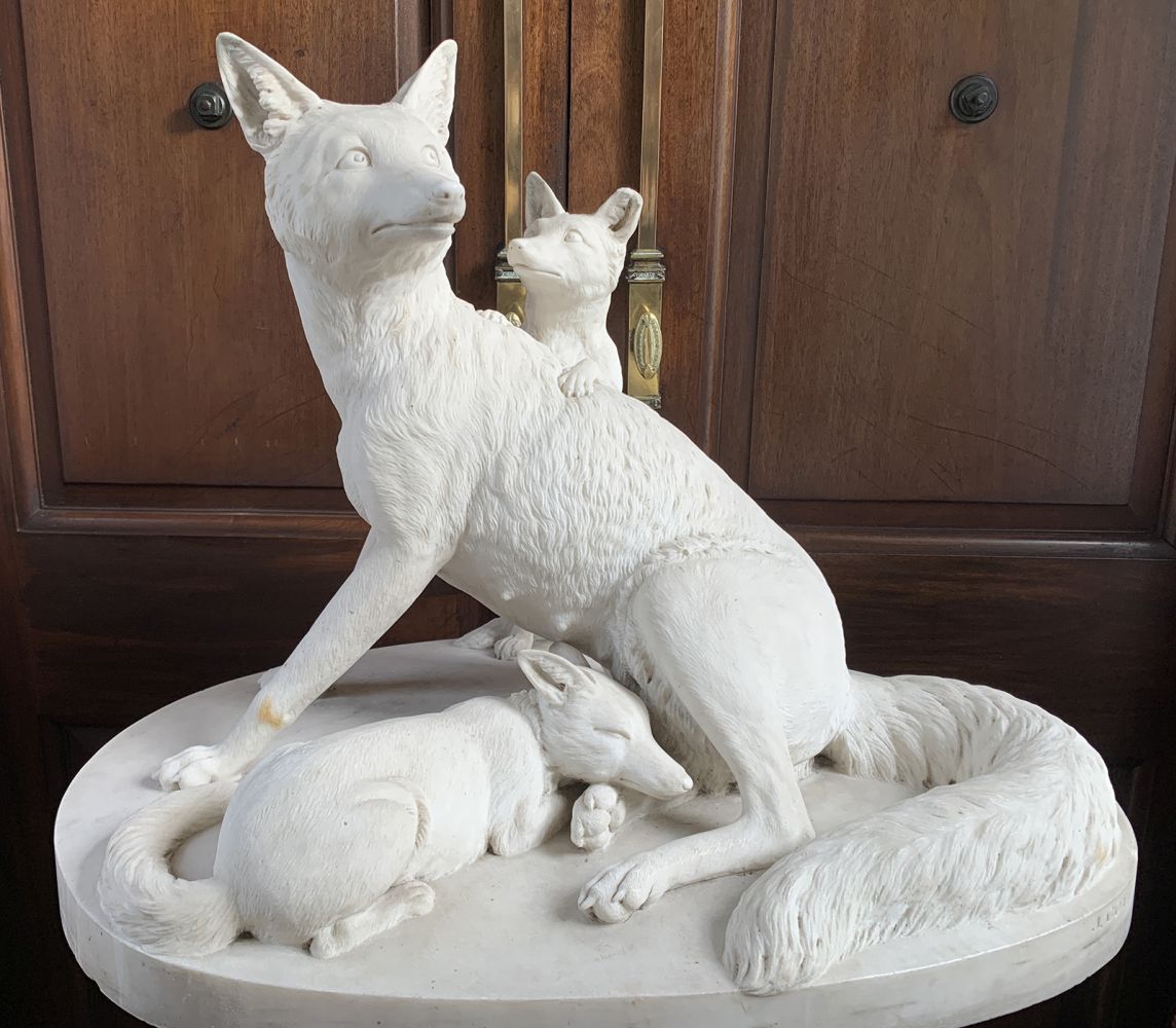 Joseph Gott | Vixen and her two cubs | MutualArt