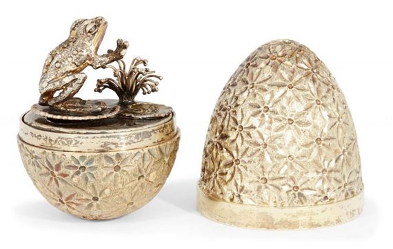 Stuart Devlin | A silver gilt surprise egg by Stuart Devlin | MutualArt