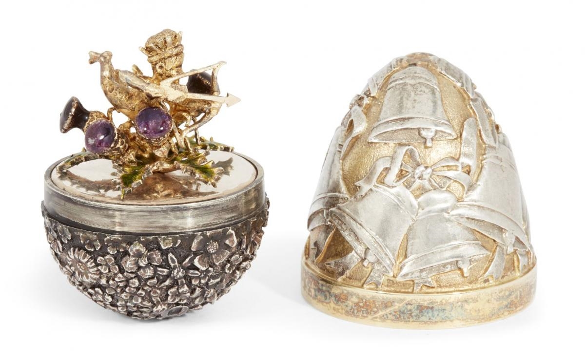 Stuart Devlin | A limited edition silver gilt surprise egg by Stuart ...