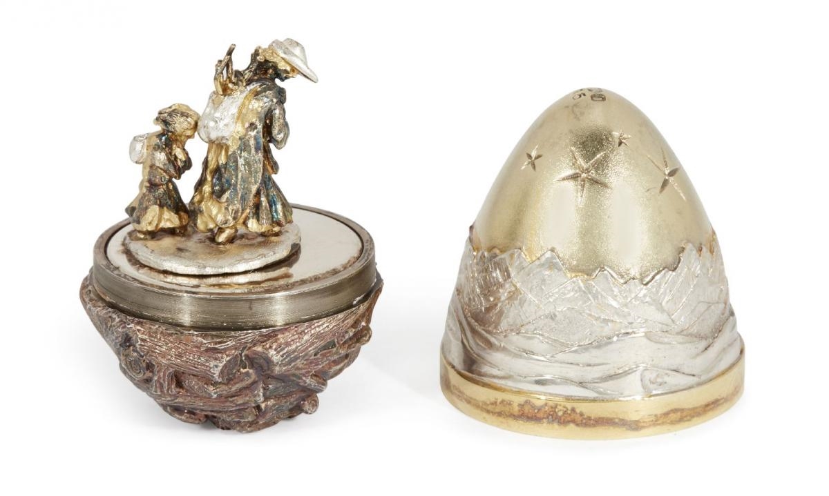 Stuart Devlin | A silver gilt surprise egg by Stuart Devlin | MutualArt