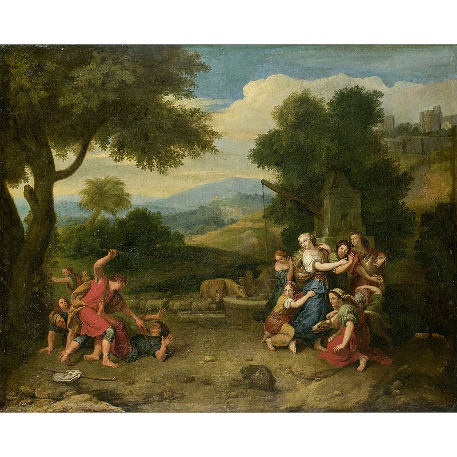 Charles Le Brun | Moses defending the daughters of Jethro | MutualArt