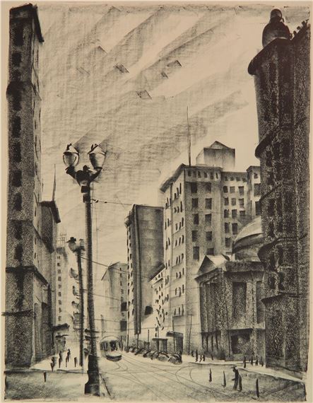 Martin Linsey | Euclid Avenue (1946) | MutualArt