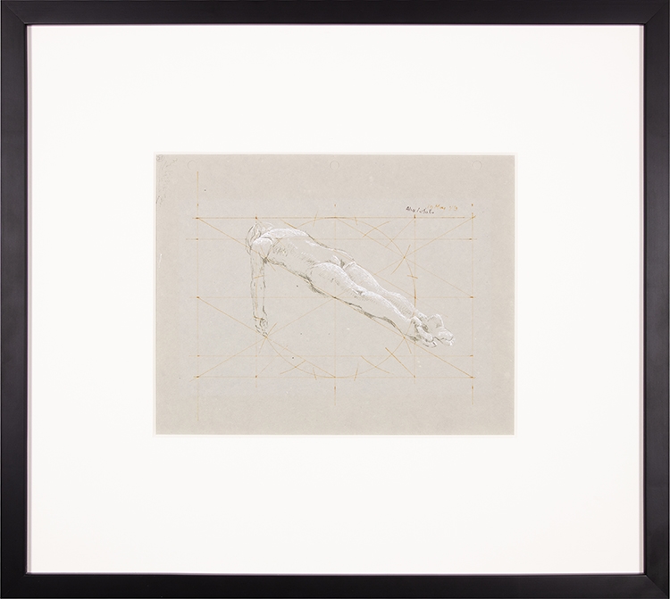 Alex Colville | Study for Woman on Diving Board (1989) | MutualArt