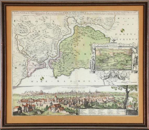 Johann Baptist Homann | A map of Constantinople | MutualArt