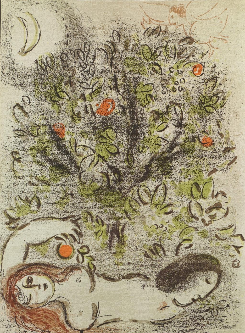 Marc Chagall | The tree of knowledge (1960) | MutualArt