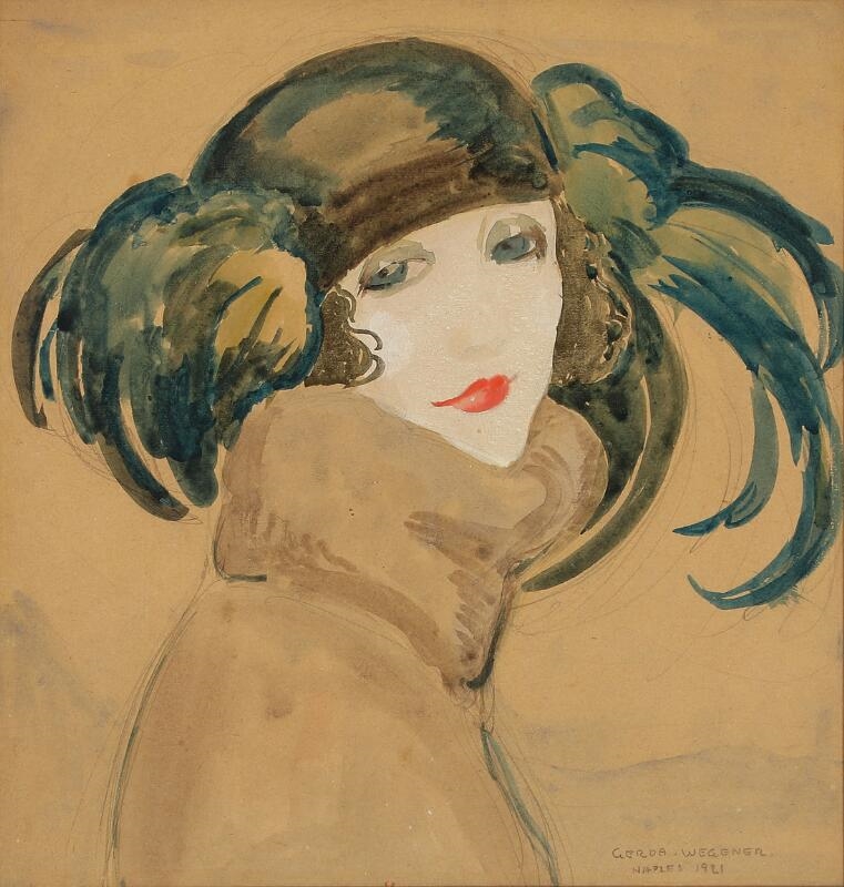 Gerda Wegener | Pierrot with Chanteuse and Satyr. (1918) | MutualArt