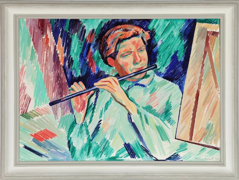Niels William Scharff | Portrait of the artists son (1944) | MutualArt