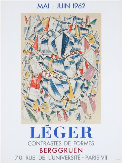 Fernand Léger | Exhibition poster Contrastes de formes (1962) | MutualArt