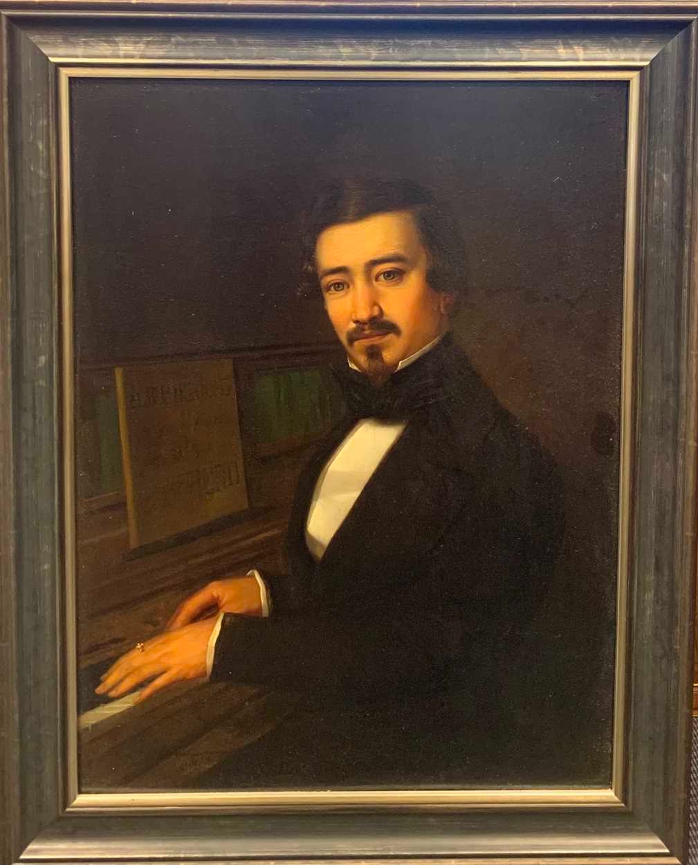 Belgian School, 19th Century | Portrait of a pianist (1886) | MutualArt