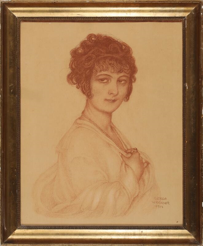 Gerda Wegener | Portrait of a woman (1914) | MutualArt
