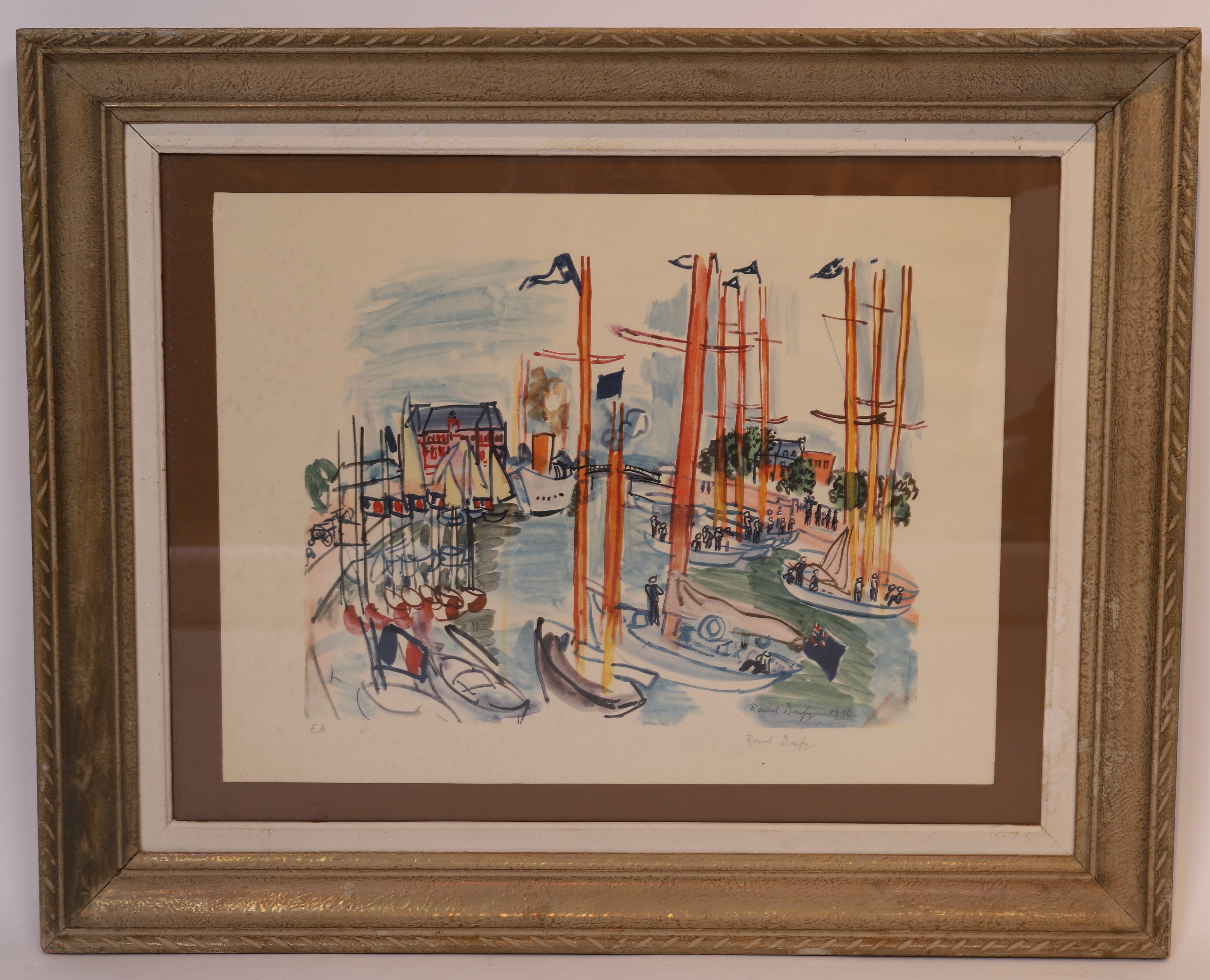 Dufy Raoul | SCENE DE PORT ANIMEE | MutualArt