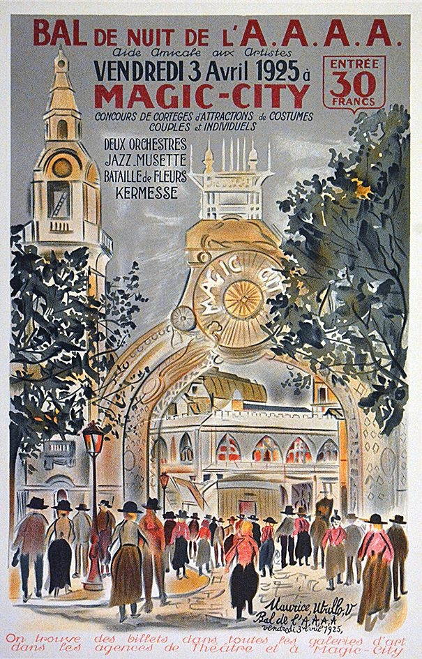 Utrillo Maurice | Bal de Nuit de L'AAA Magic City Vendredi 3 Avril 1925 ...