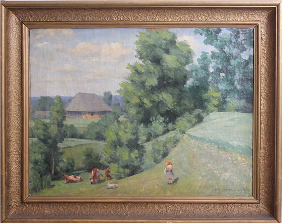 Saumanis, Karlis Fridrius | Shepherd girl | MutualArt